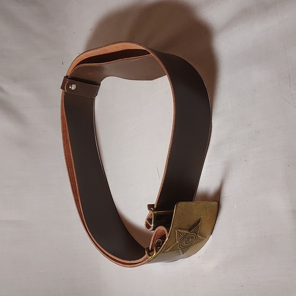 Russian Military Leather Belt | Accessories | Vintage Soviet Russian ...